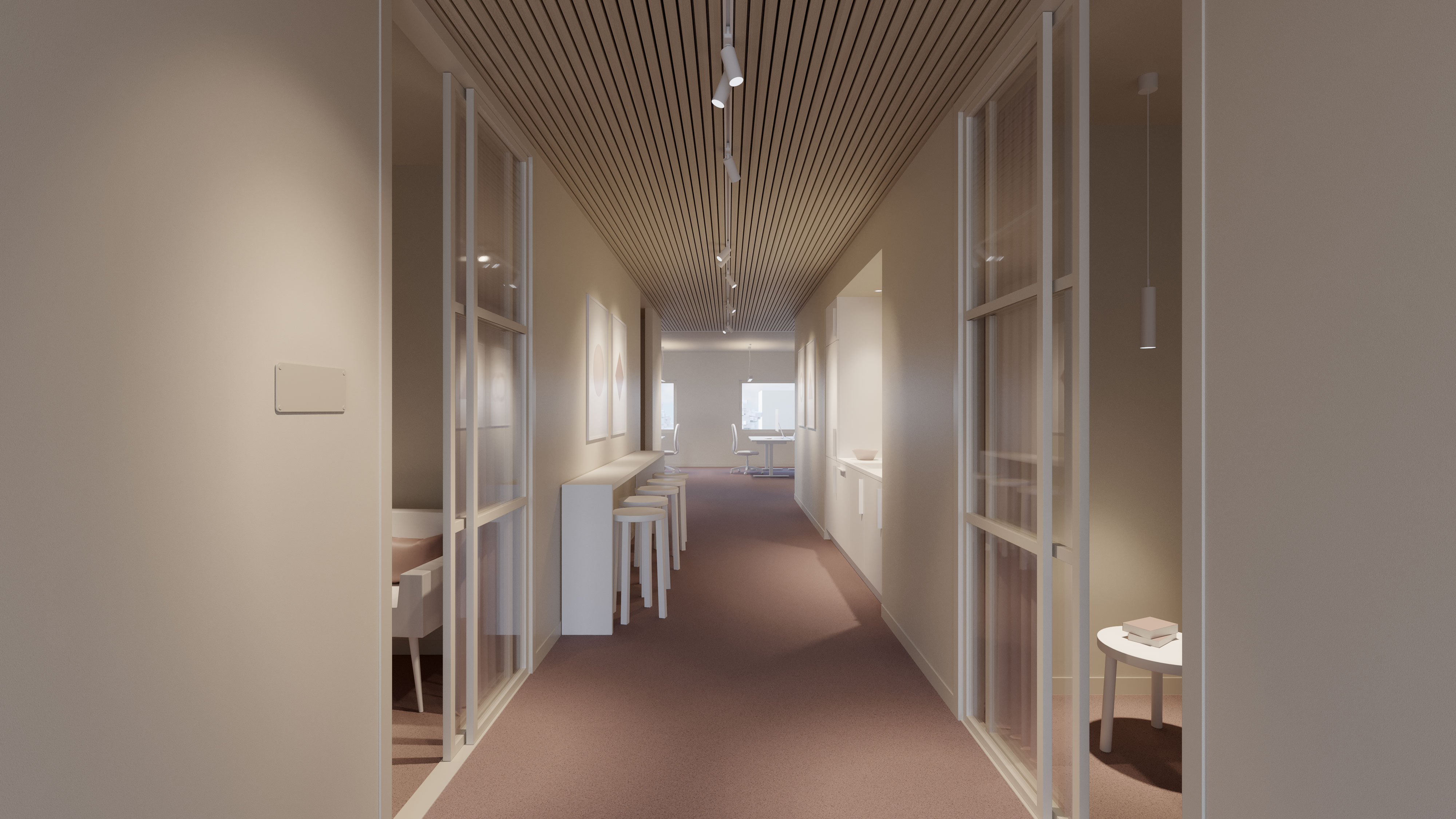 Couloir et zones de communication - Fagerhult (France)