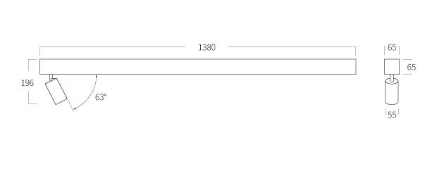 13680-555 Notor 65 Dynamic Delta - Fagerhult